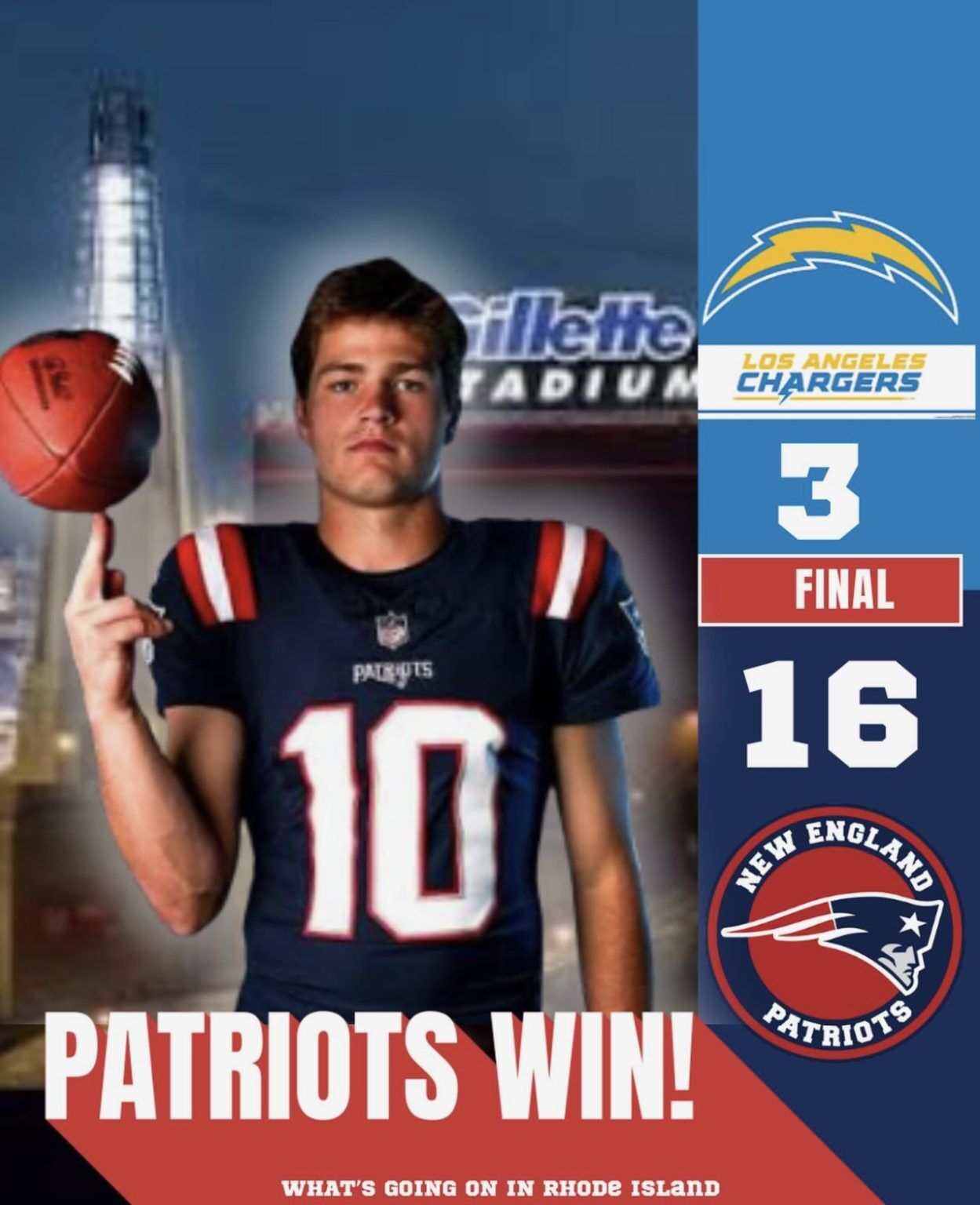 Patriots beat Chargers in AFC Wild Card showdown - Whats Going On In RI